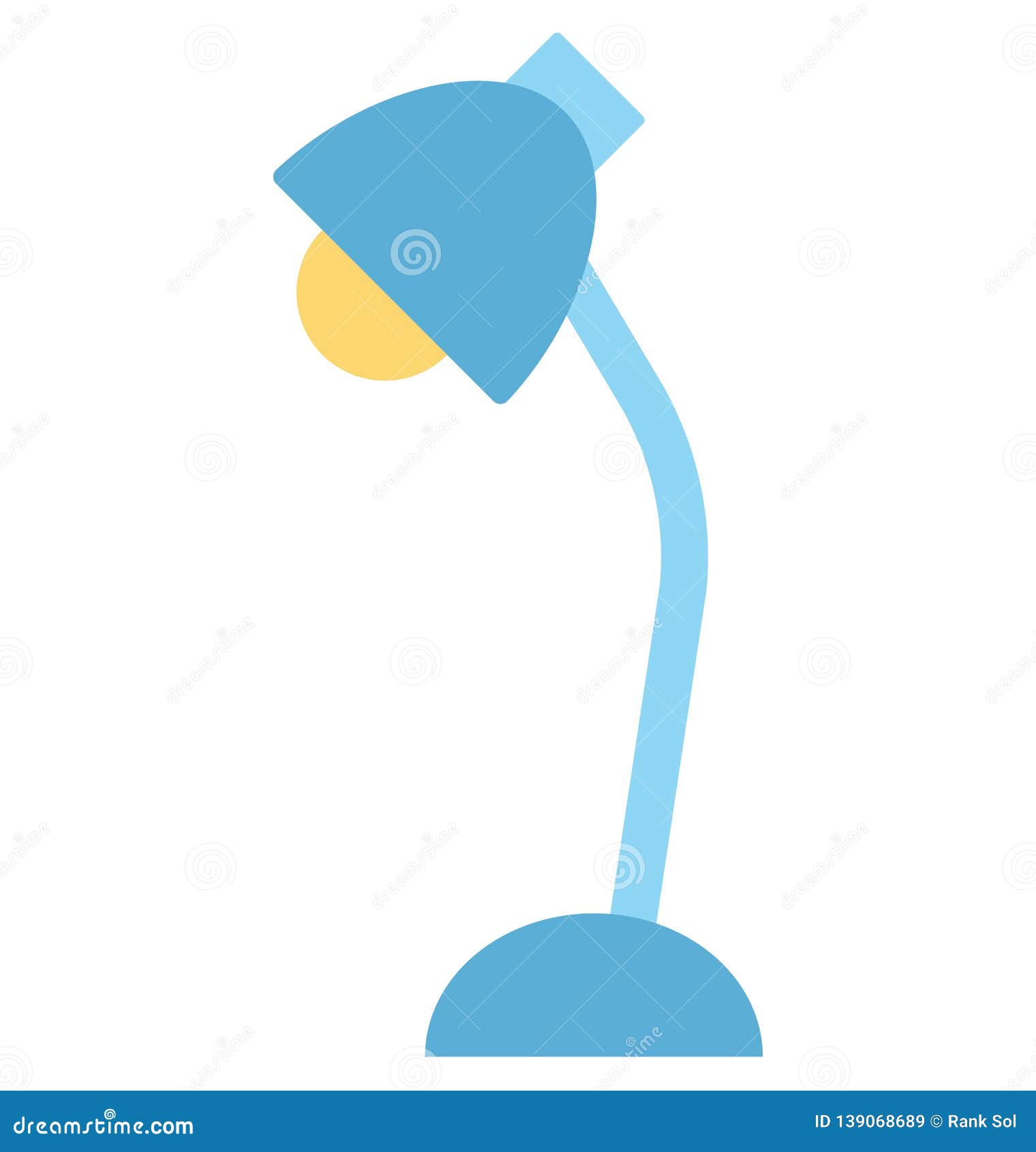 Table Lamp Color Isolated Vector Icon that Can Be Easily Modified or ...