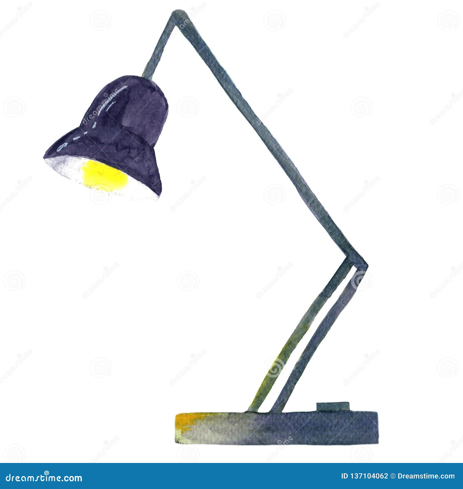 Table lamp stock illustration. Illustration of retro - 137104062