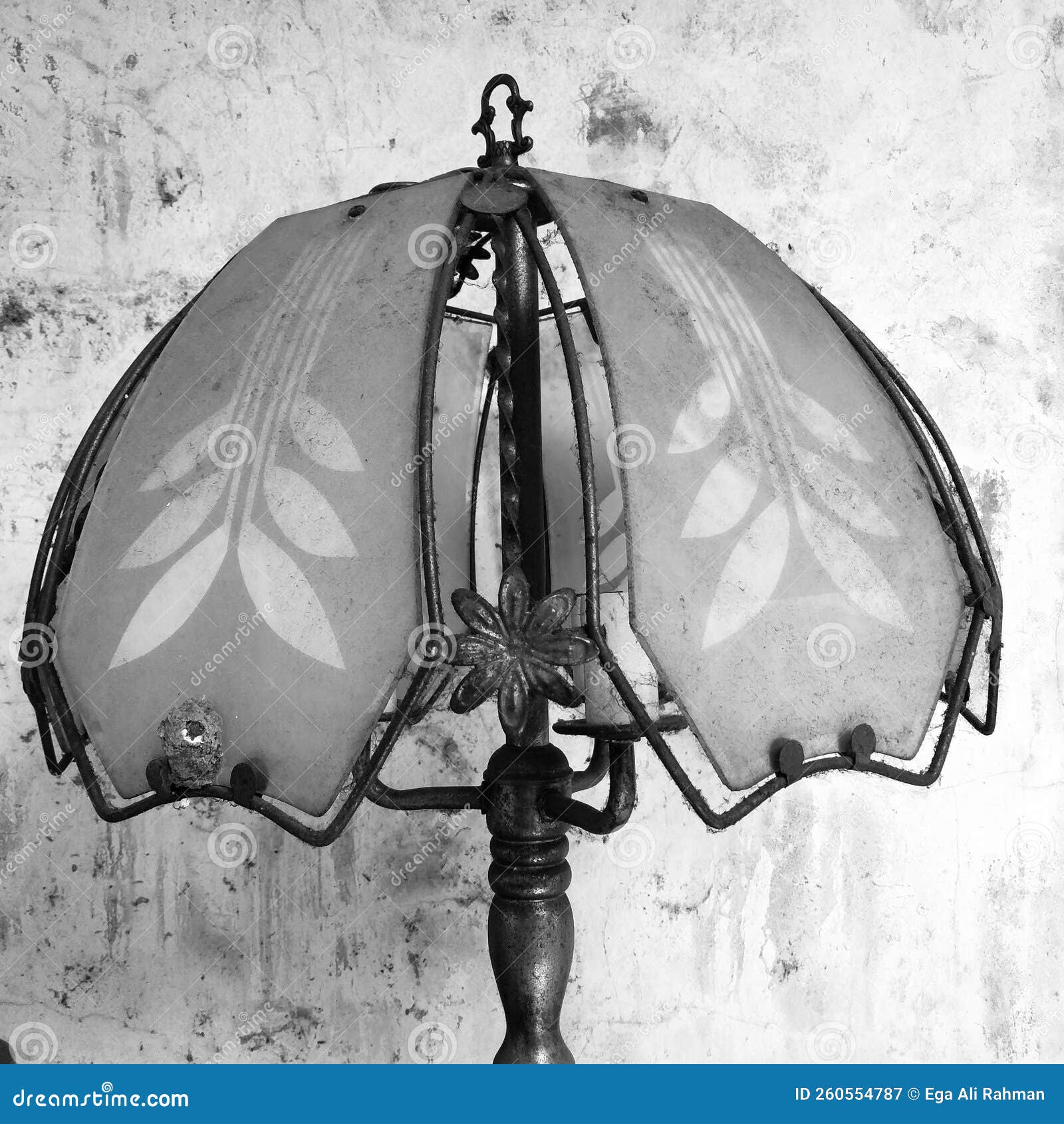 Table Lamp with Black and White Composition with Normal Angle View ...