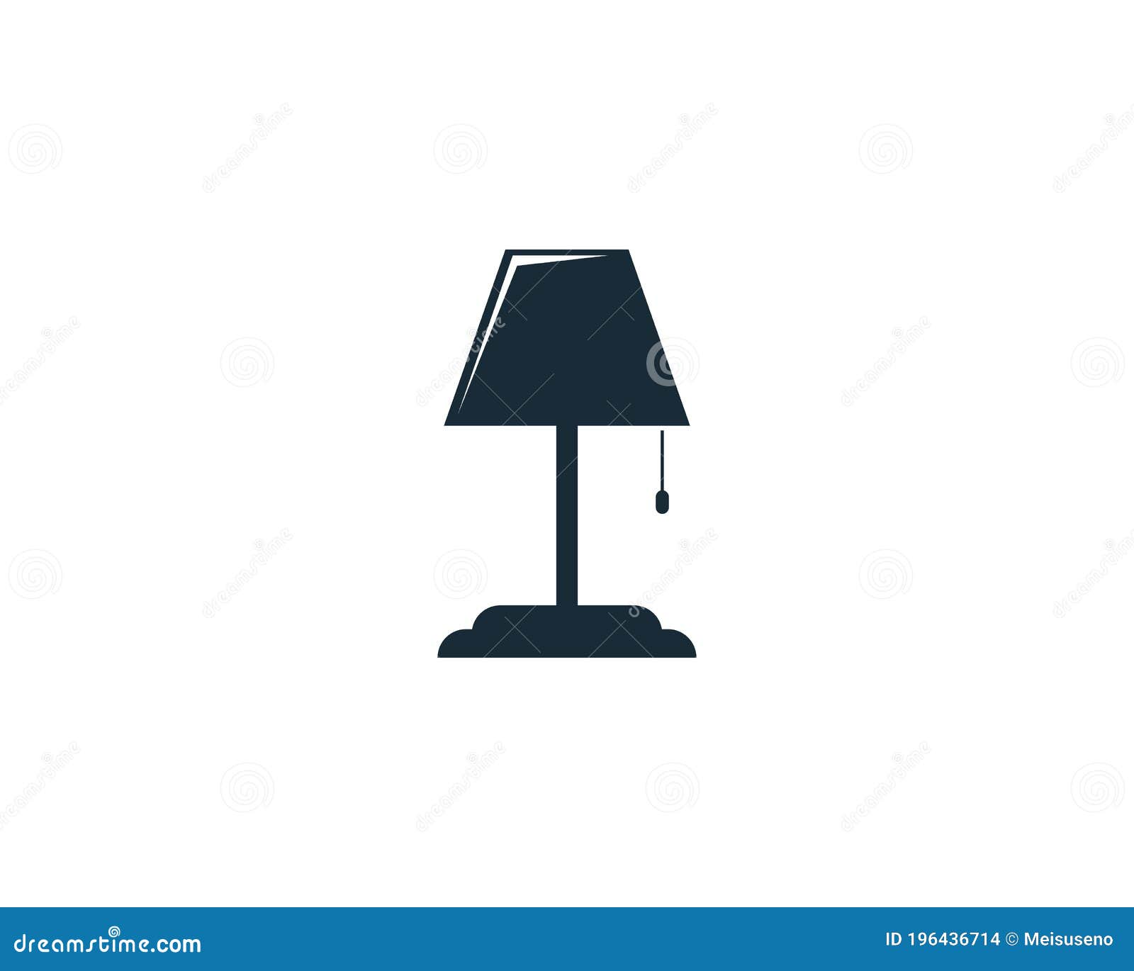 Table Lamp Icon Vector Logo Template Illustration Design Stock Vector ...