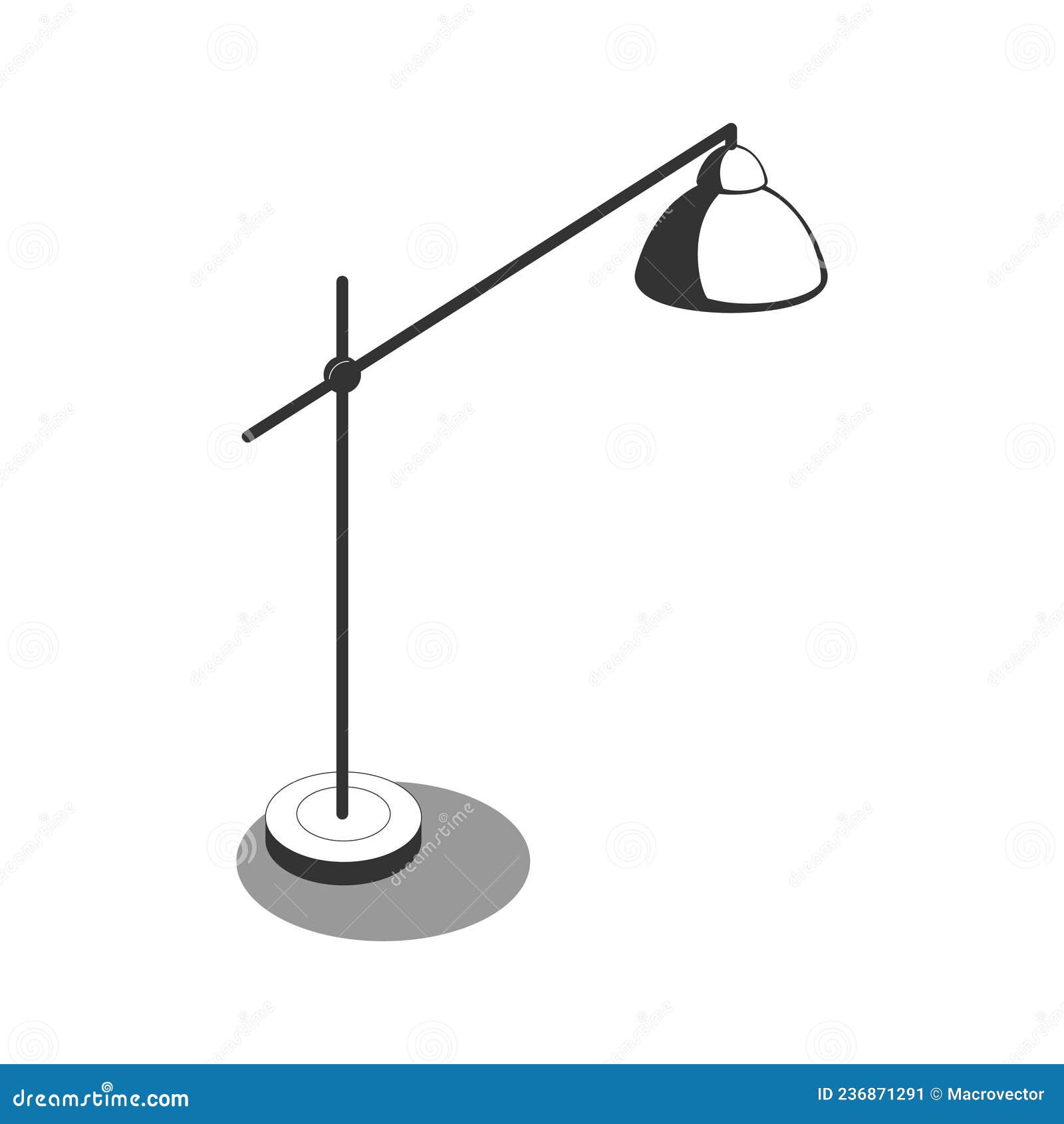 Table Lamp Isometric Composition Stock Vector - Illustration of ...