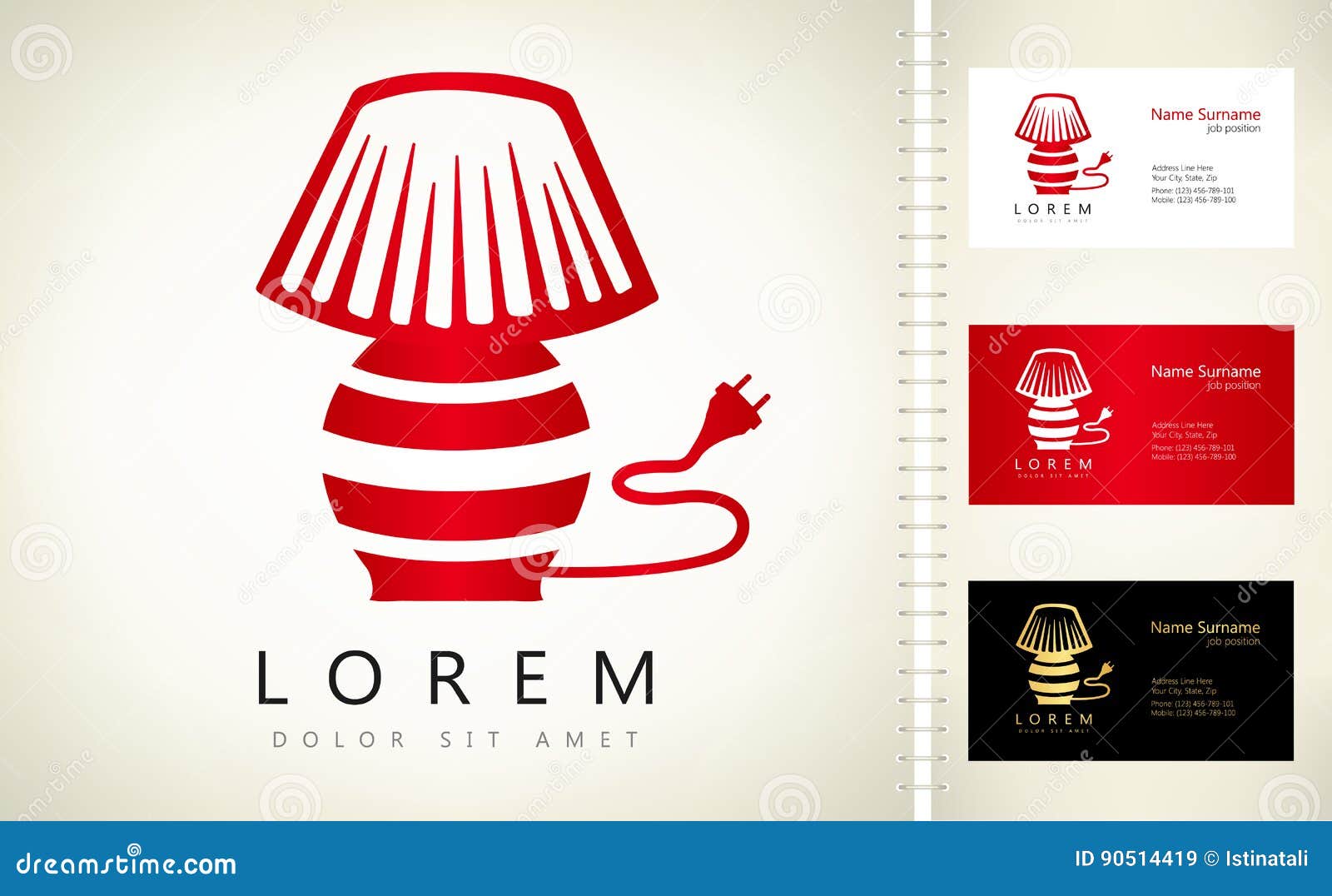 Table lamp logo stock vector. Illustration of indoor - 90514419