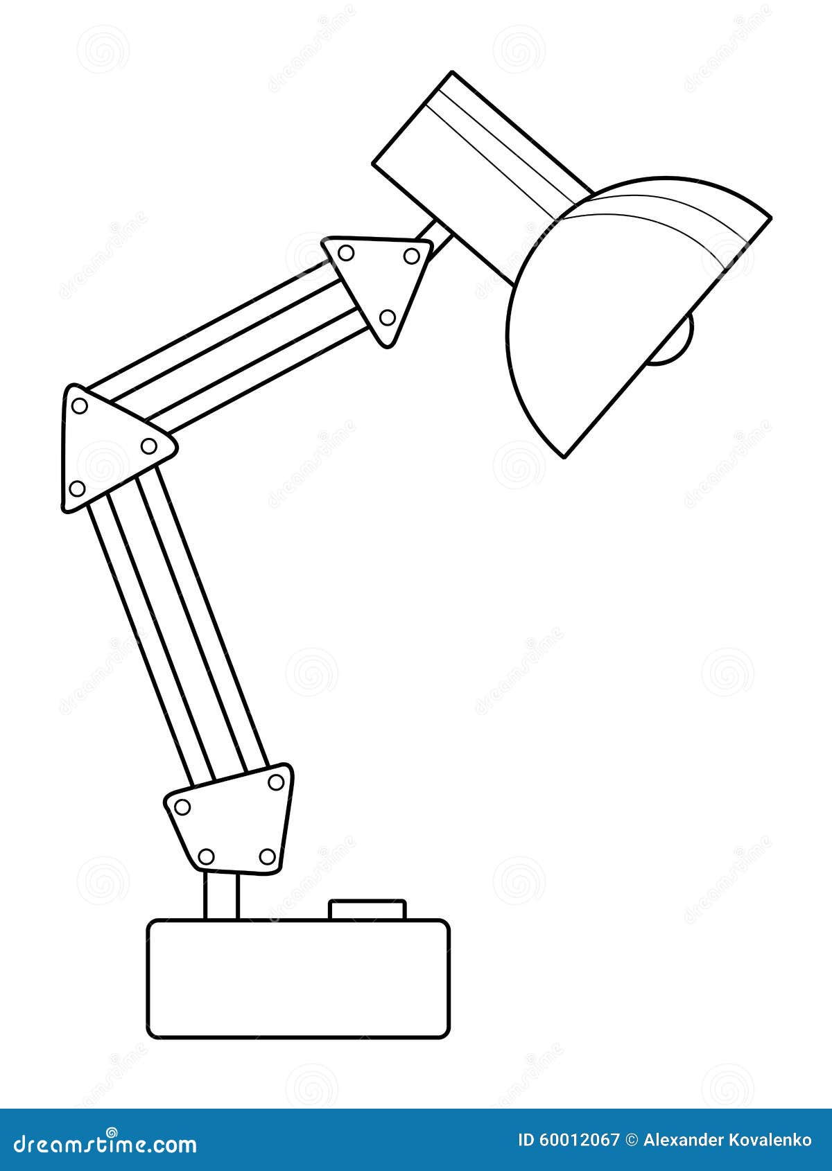 Table lamp stock illustration. Illustration of flexible - 60012067