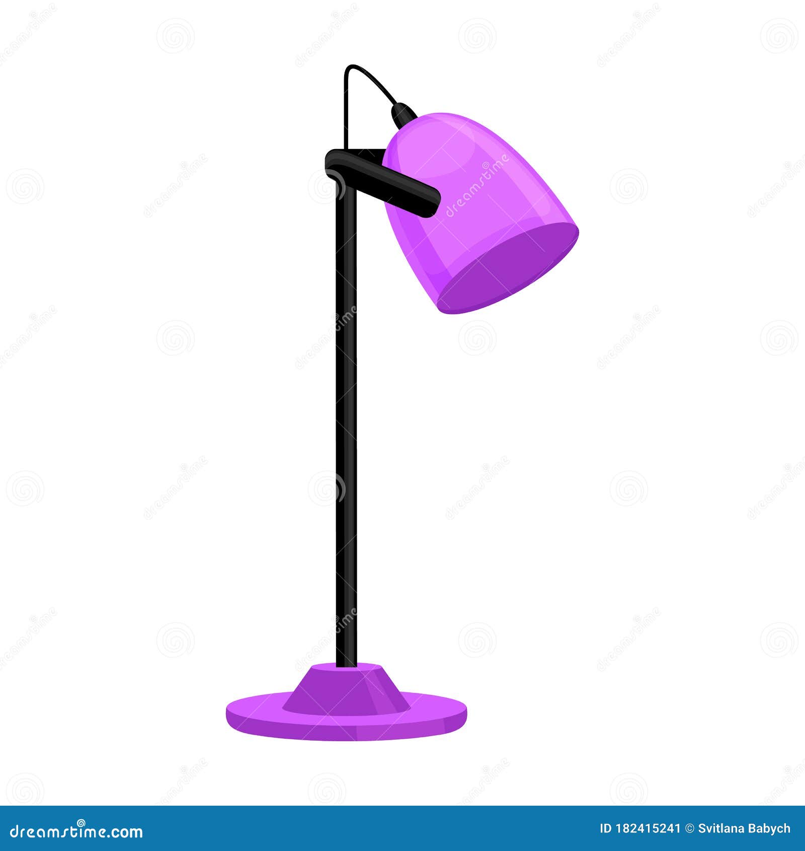 Table Lamp Vector Icon.Cartoon Vector Icon Isolated on White Background ...