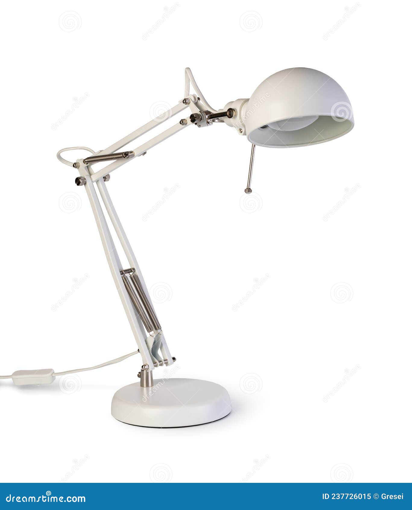 Table Lamp on White Background Stock Image - Image of electricity ...