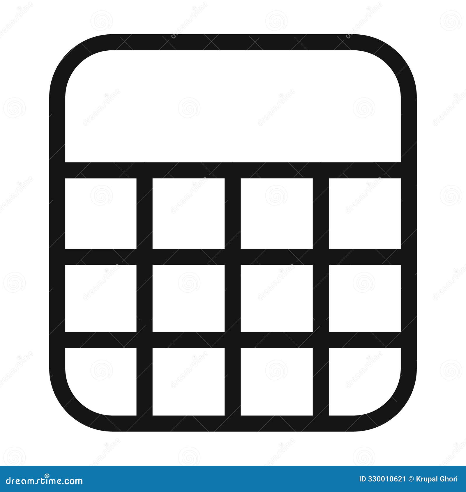 Table Layout Icon Pack Data Table Illustrations For Business And ...