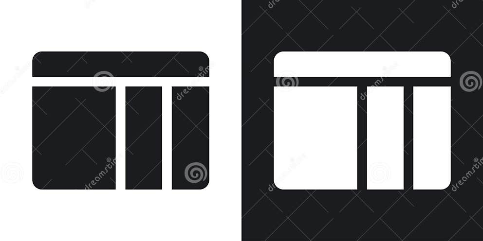 Table Layout Icon Set Web Excel Data Table Vector Symbol Spreadsheet 0522