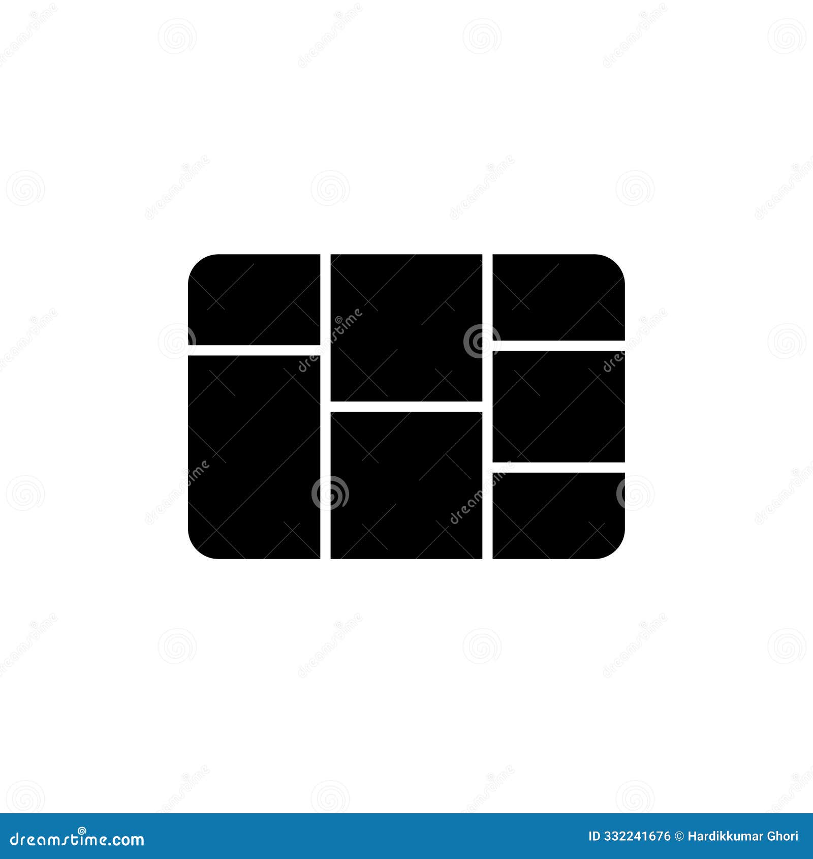 Table Layout Icon Set. Web Excel Data Table Vector Symbol. Spreadsheet ...