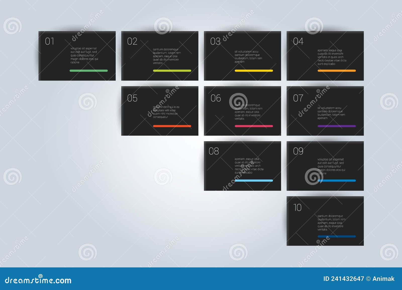 Table Layout Template. Schedule, Spreadsheet, Infographic Element Stock ...