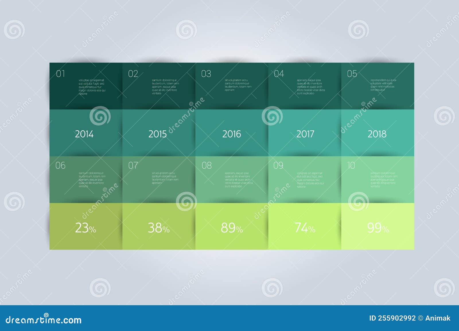 Table Layout Template. Schedule, Spreadsheet, Infographic Element Stock ...