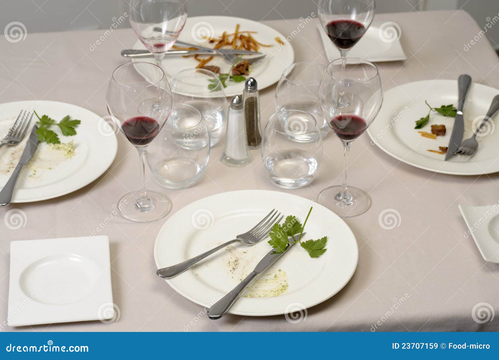 Table after lunch stock image. Image of away, table, clear - 23707159