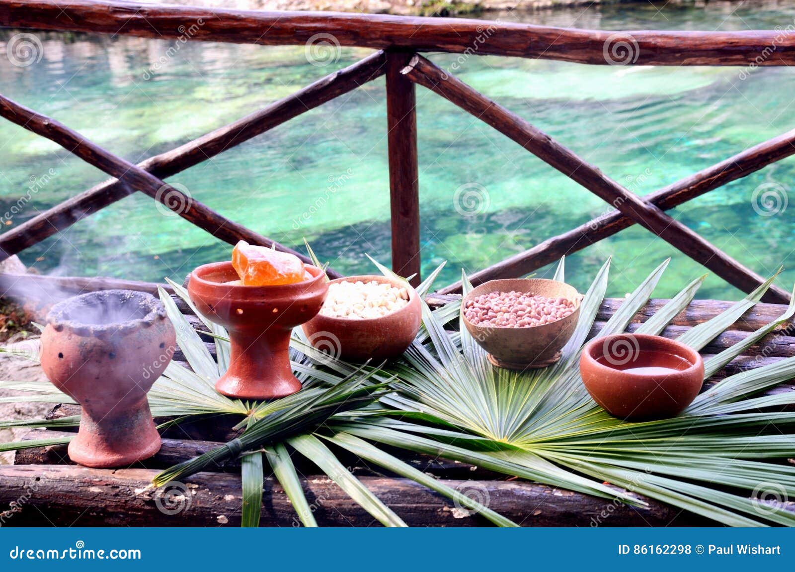 Table for Mayan Shaman Ceremony Stock Photo - Image of ingredients ...