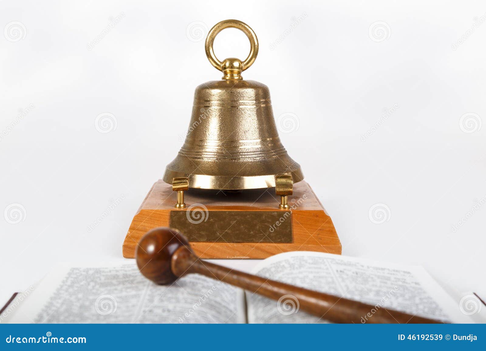 Table meeting bell stock image. Image of bell, book, metal - 46192539