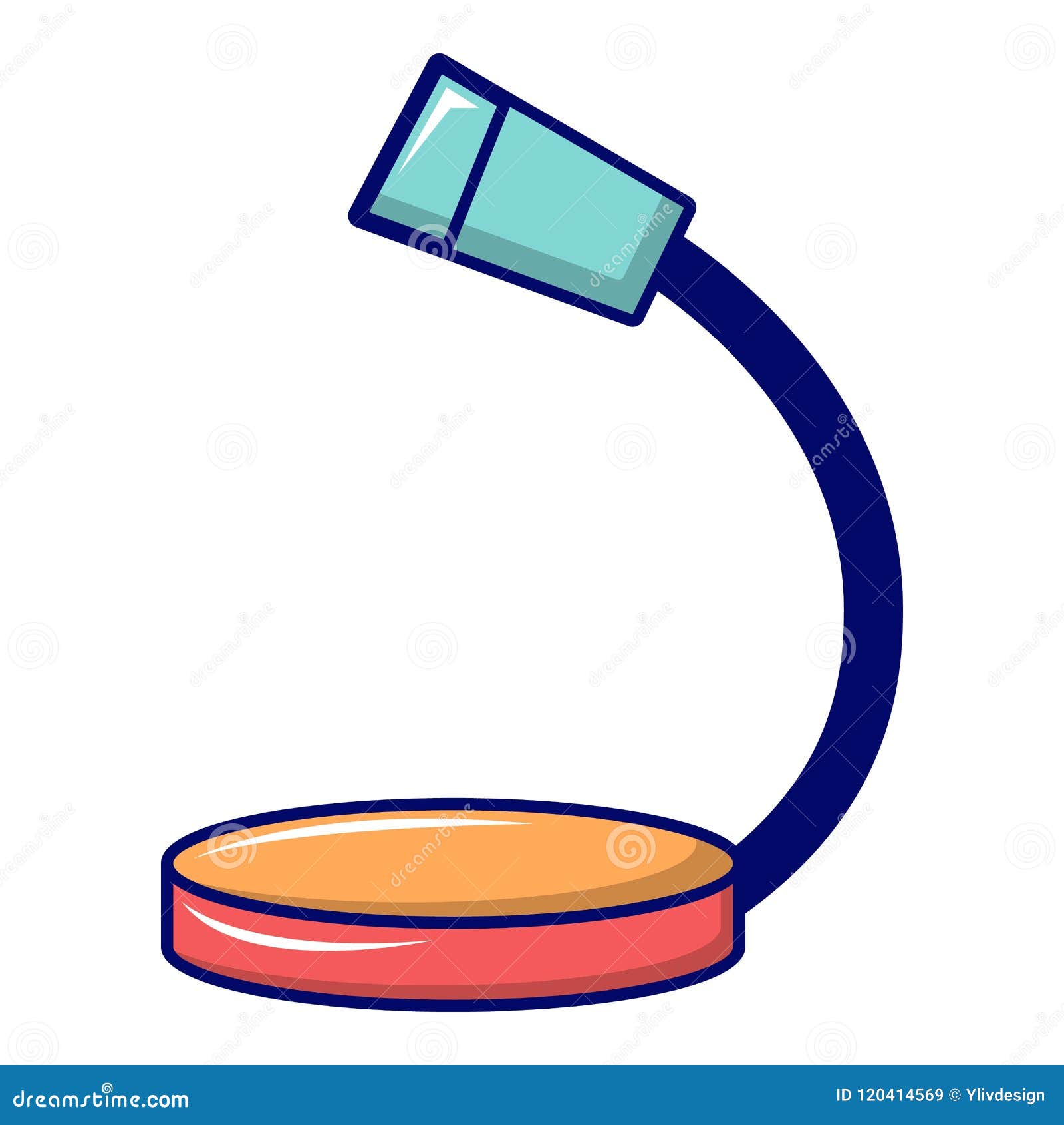 Table Microphone Icon, Cartoon Style Stock Vector - Illustration of ...