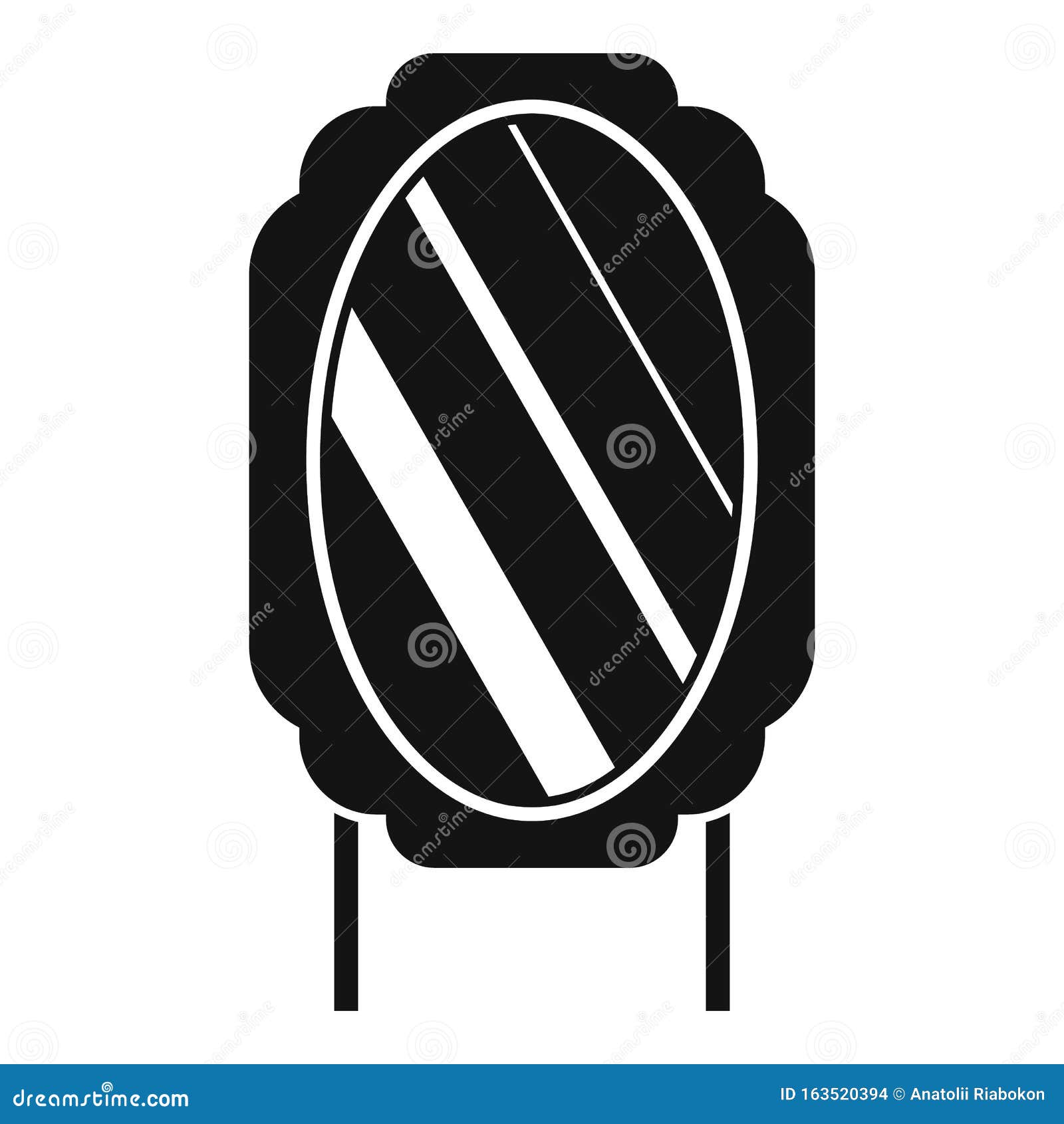 Table Mirror Icon, Simple Style Stock Vector - Illustration of female ...