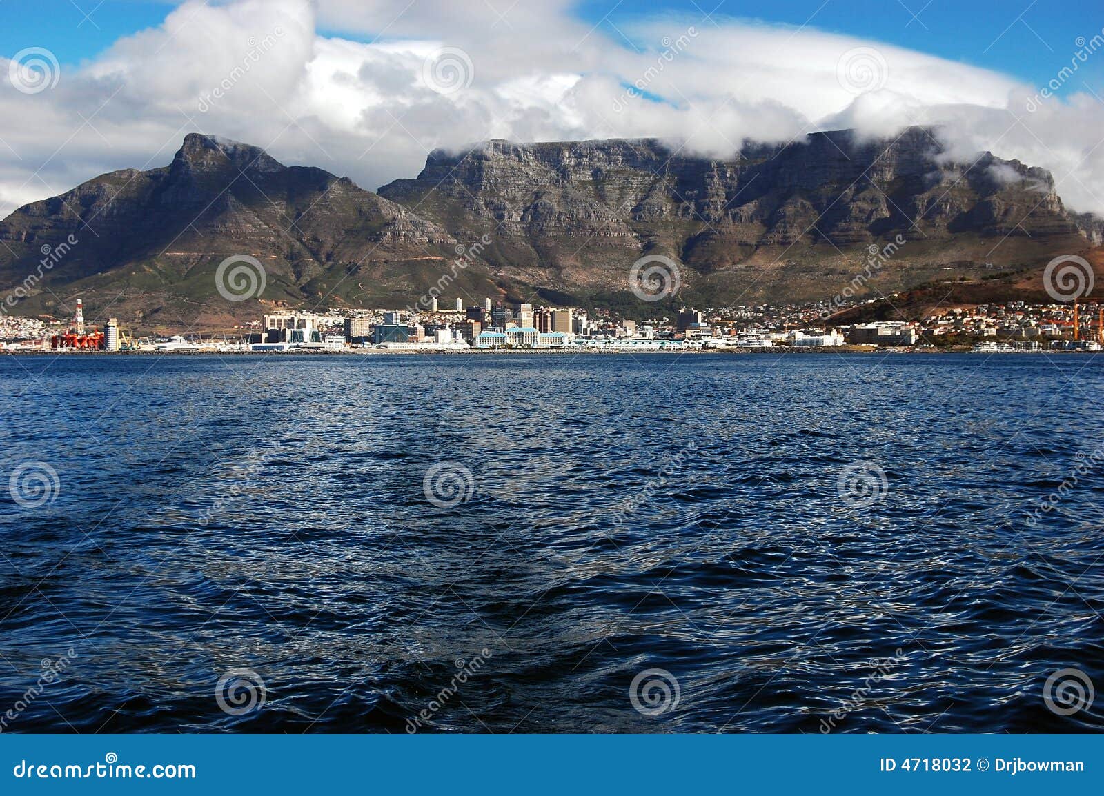 Table Mountain stock photo. Image of mountain, water, africa - 4718032