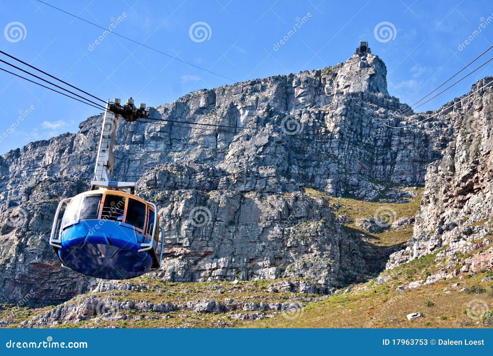 Table mountain cable way stock image. Image of outdoors - 17963753