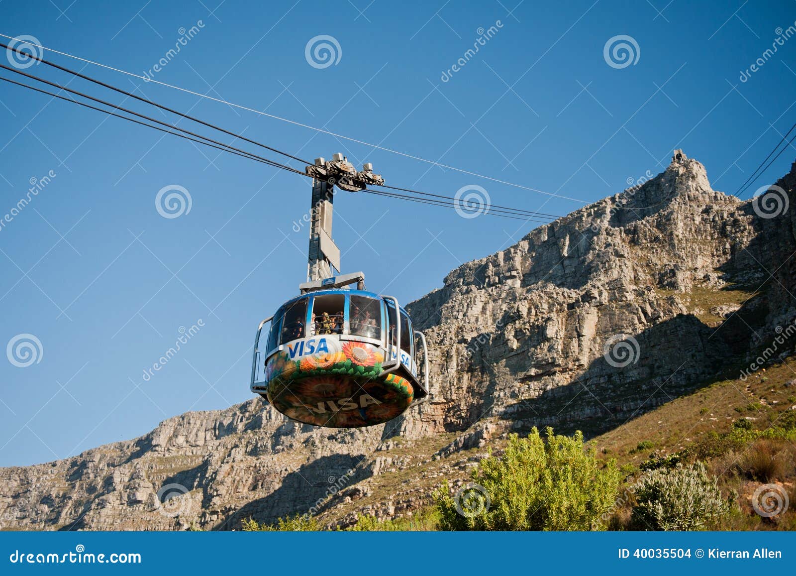 Table Mountain Cable Way South Africa Editorial Stock Image - Image of ...