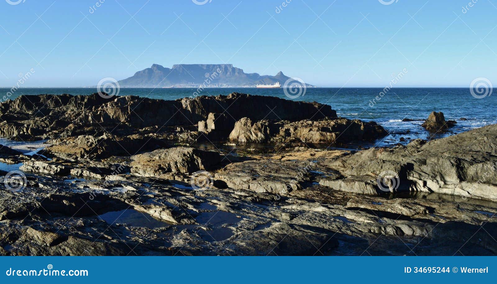 Table Mountain stock photo. Image of town, south, waves - 34695244