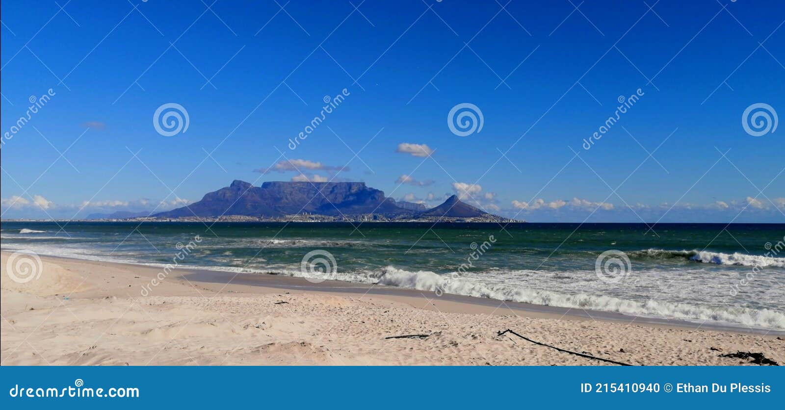 Table Mountain and Ocean View Stock Photo - Image of ocean, coast ...