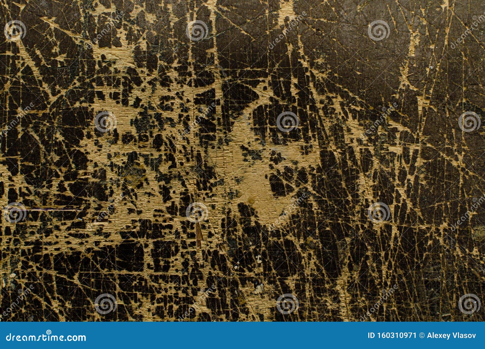 Table with Multiple Scratches from the Knife. Stock Image - Image of ...