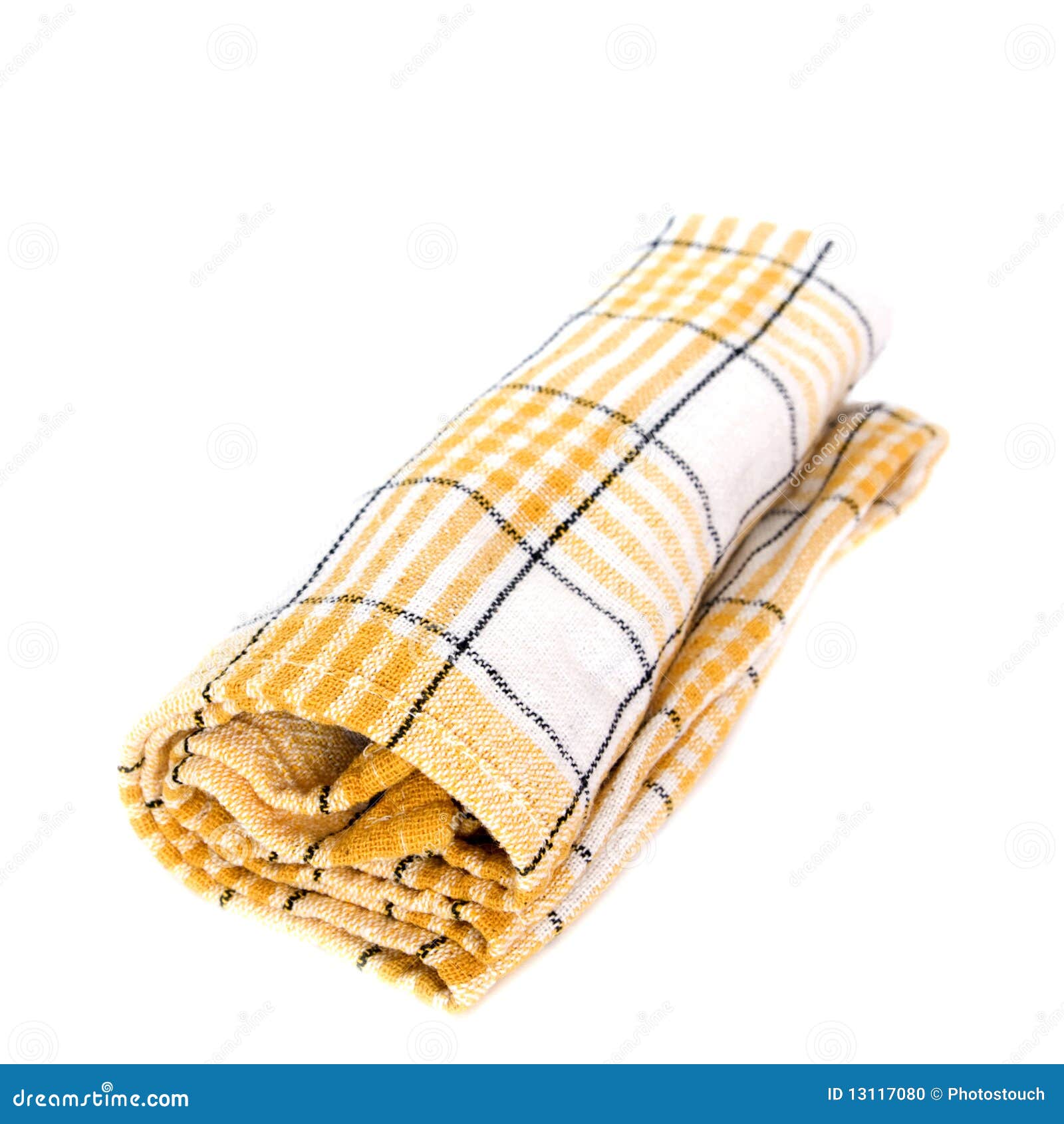 Table Napkin on White Background Stock Photo - Image of picnic, food ...