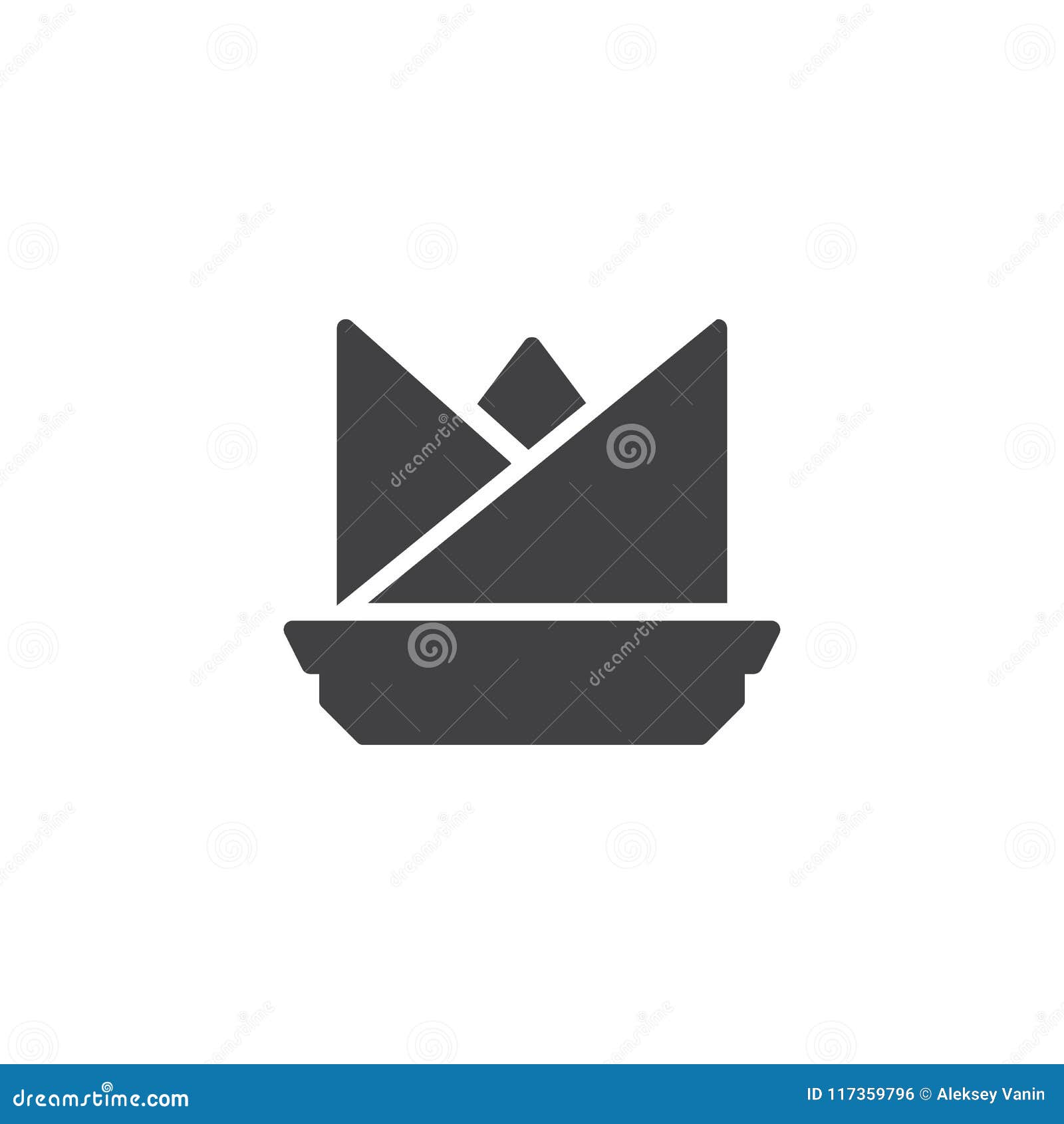 Table napkins vector icon stock vector. Illustration of filled - 117359796