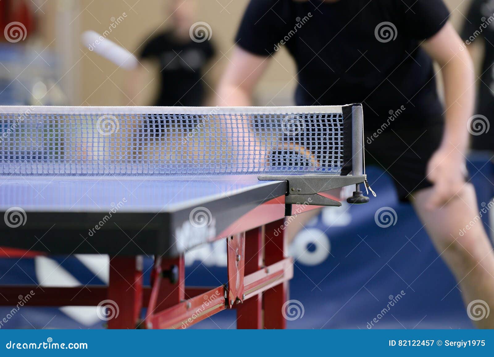 Table with Net for Table Tennis Stock Image - Image of olympic ...