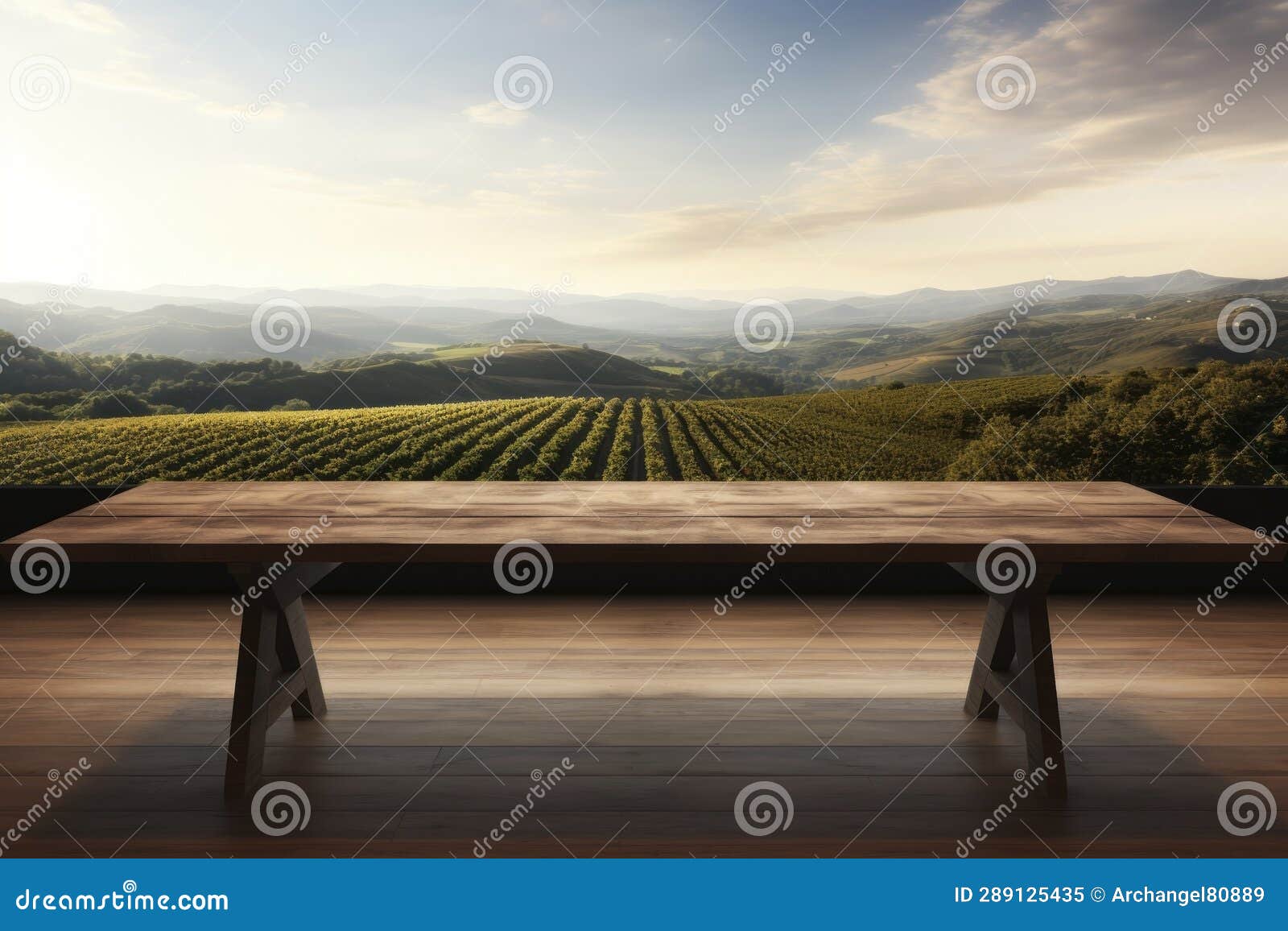 Table Next To an Open Window. Generative AI Stock Illustration ...