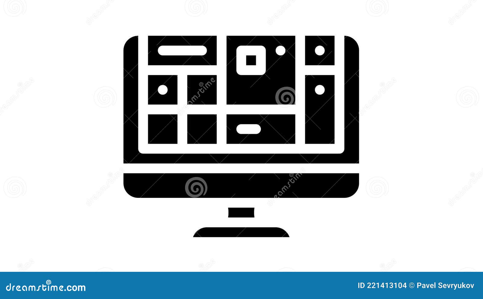 Table of Operating System Glyph Icon Animation Stock Footage - Video of ...