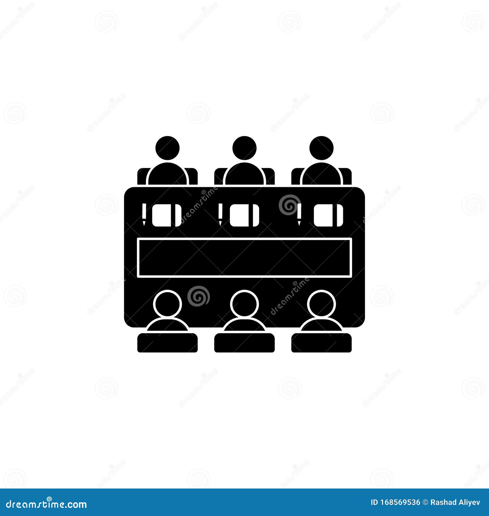 Table Pen Notebooks Training Icon. Simple Business Indoctrination Icons ...