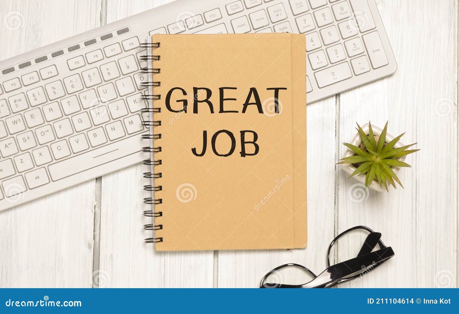 Piece of Paper and Text - Good Job Stock Photo - Image of word, note ...