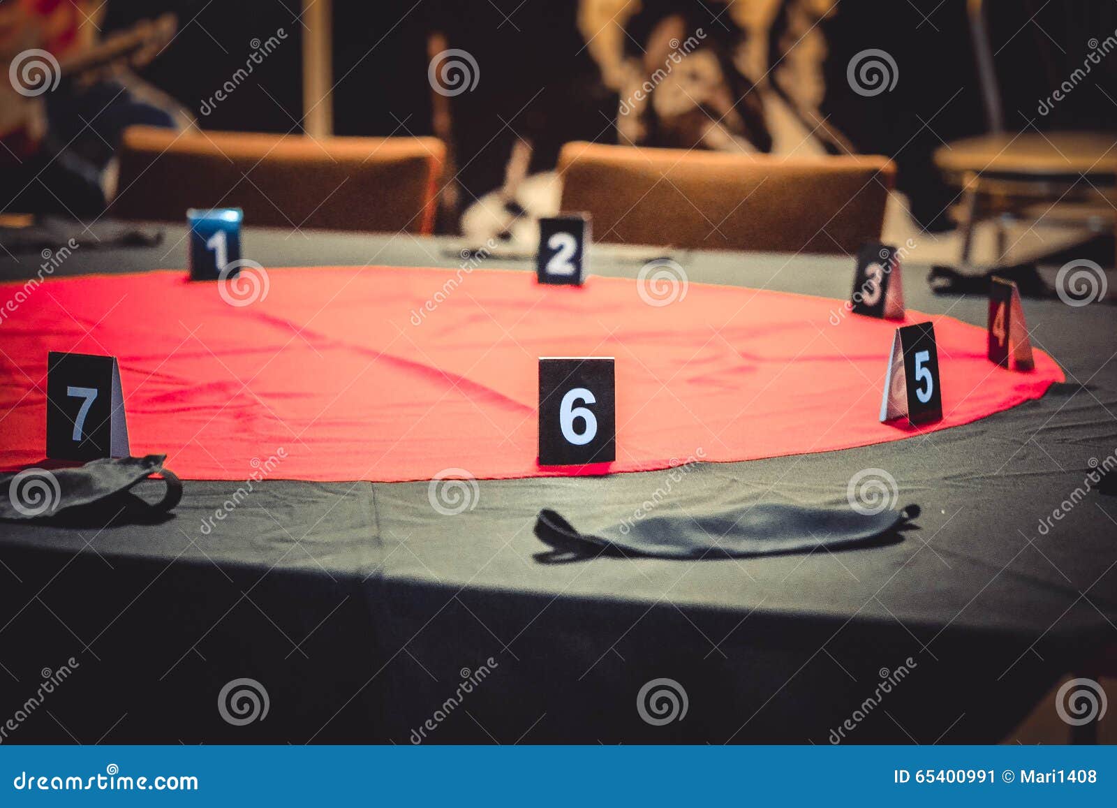 Table for playing Mafia stock image. Image of circle - 65400991