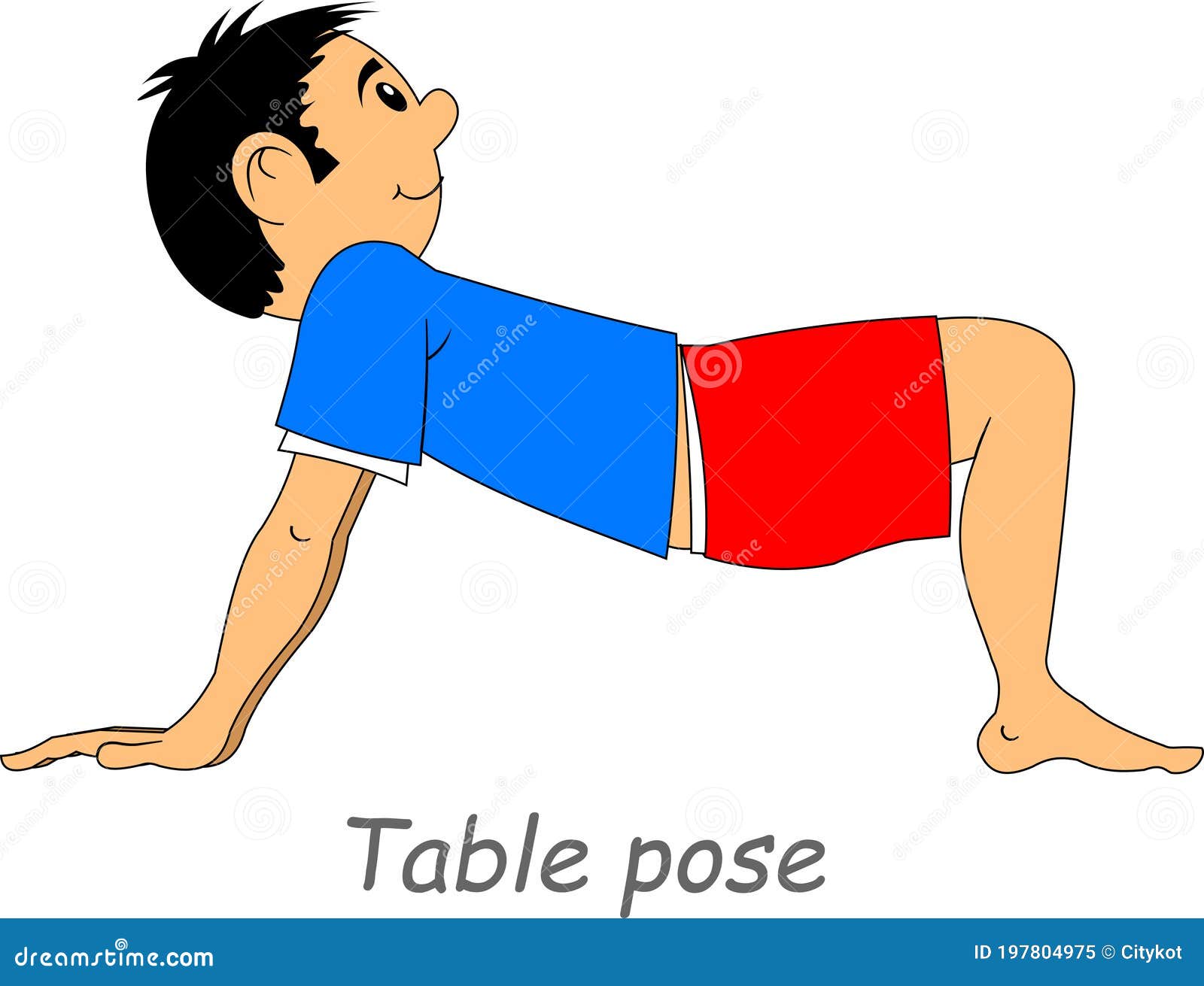 Table pose stock vector. Illustration of championship - 197804975