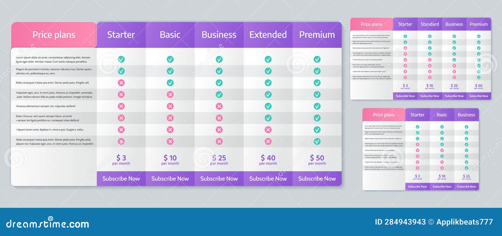 Table Price Chart. Vector Illustration Stock Illustration ...