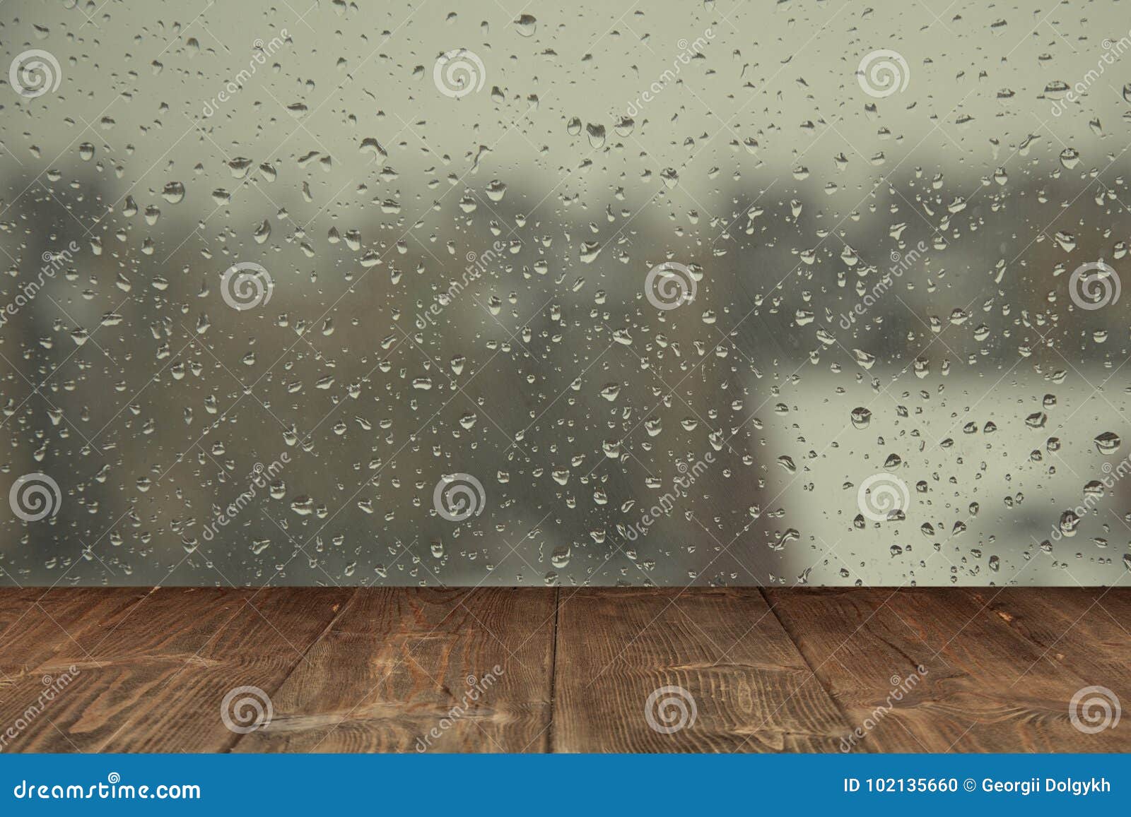 Rain Window Background
