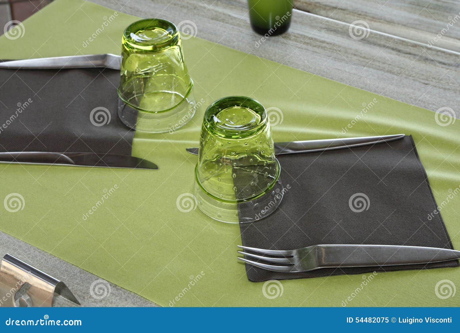 Table ready for dinner stock image. Image of corsica - 54482075