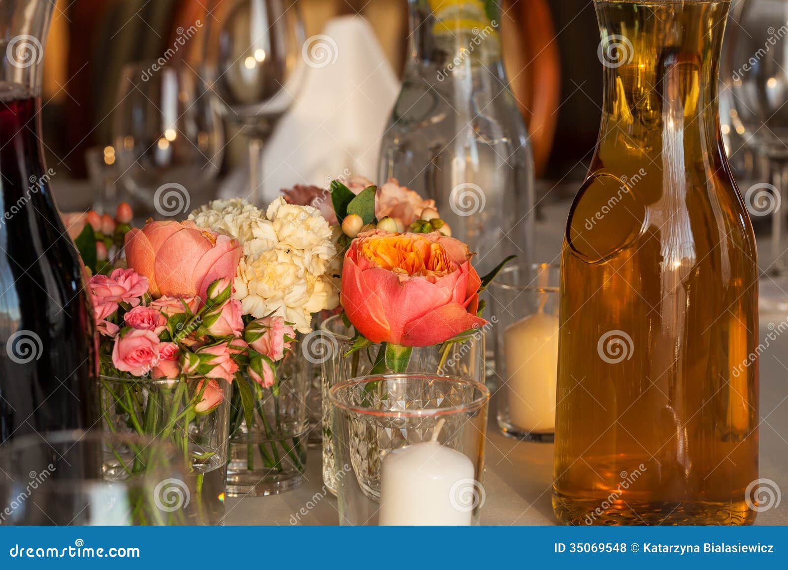 Table ready for reception stock photo. Image of table - 35069548