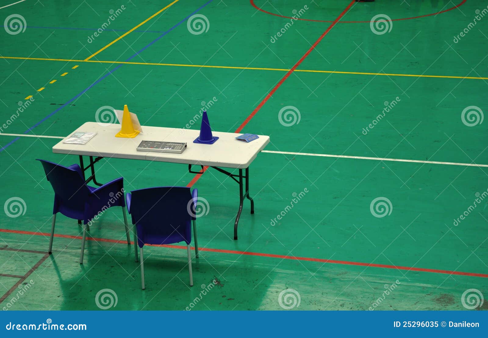 Table of referee stock image. Image of game, pavilion - 25296035
