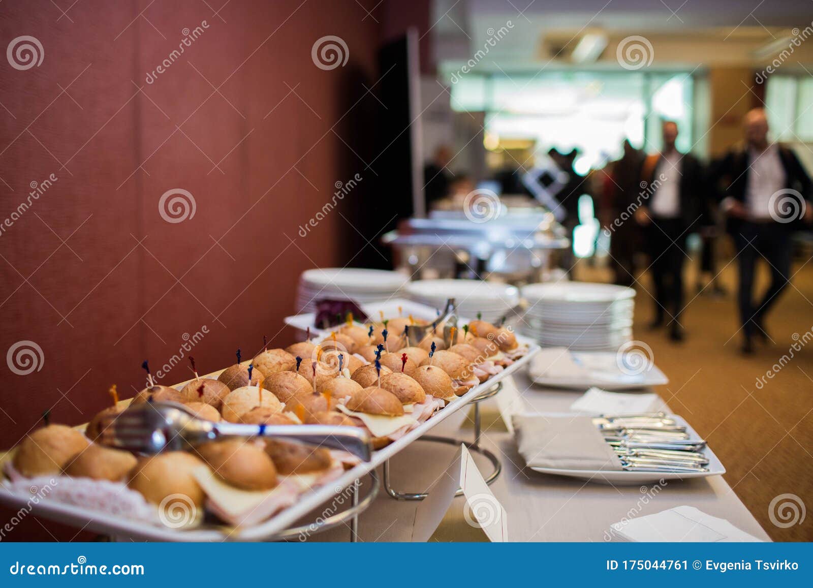 A Table with Refreshments at a Business Conference Stock Image - Image ...