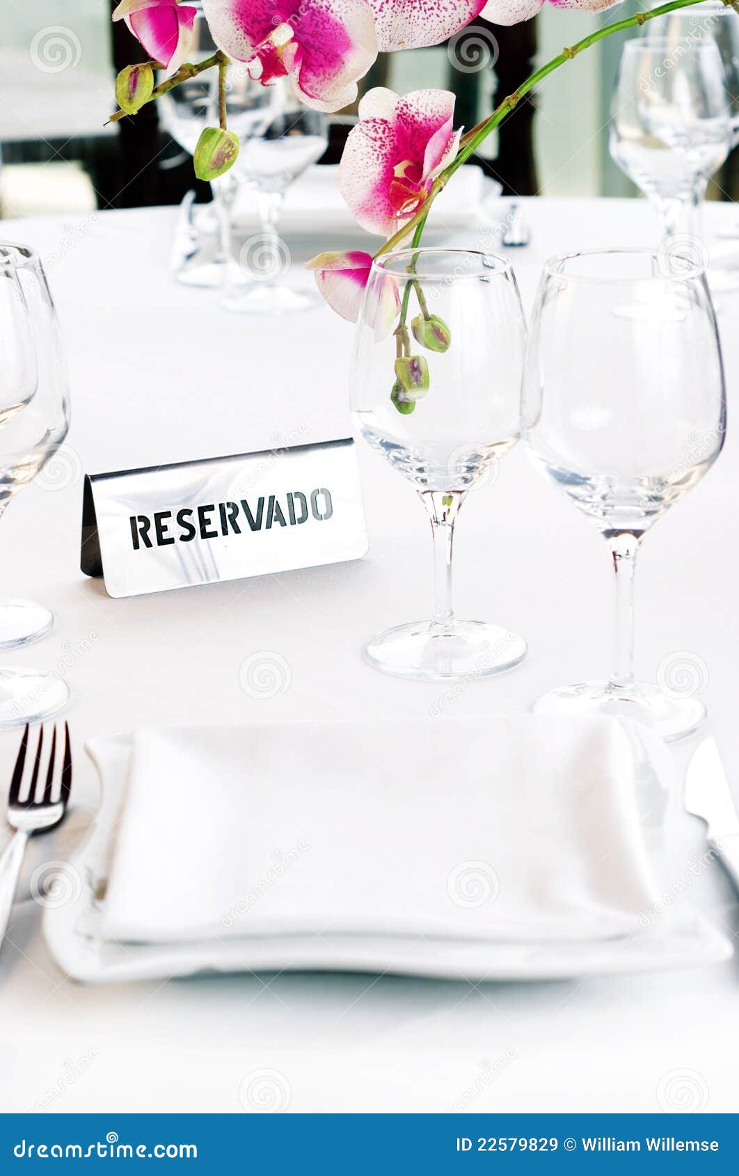 Table Reserved stock image. Image of reserved, glasses - 22579829