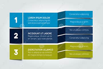 Table, Schedule Design Template with 3 Row. Stock Vector - Illustration ...