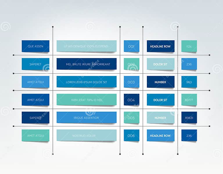 Table, Schedule, Tab, Planner, Infographic Design Template. Stock ...
