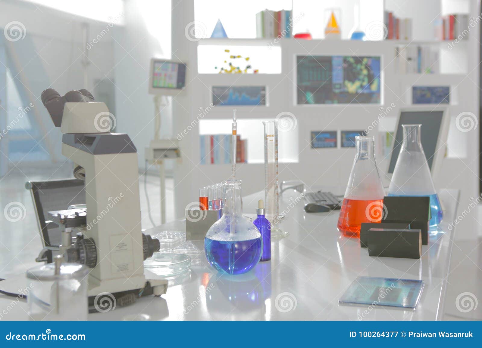 Table for scientific test stock image. Image of healthcare - 100264377