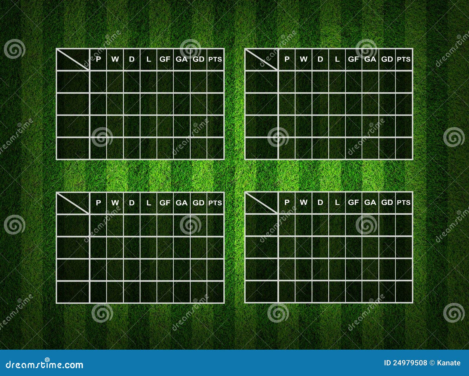 Table Score On Grass Field Stock Photography | CartoonDealer.com #24979874