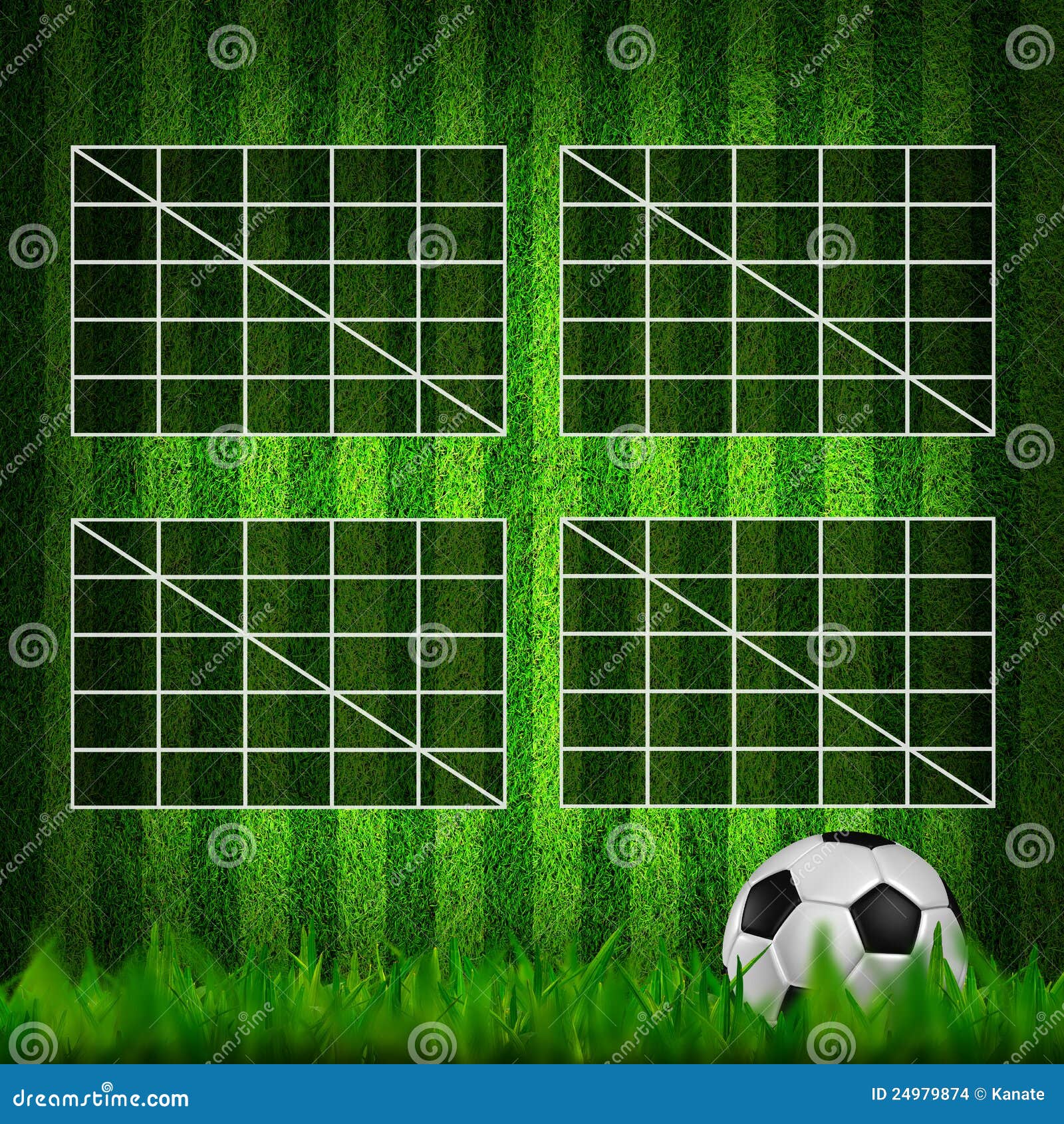 Table score on grass field stock illustration. Illustration of final ...