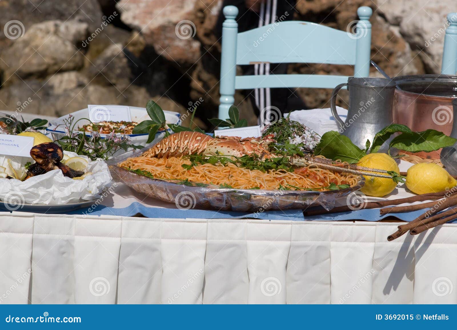 Table by the sea stock image. Image of oceanside, chair - 3692015