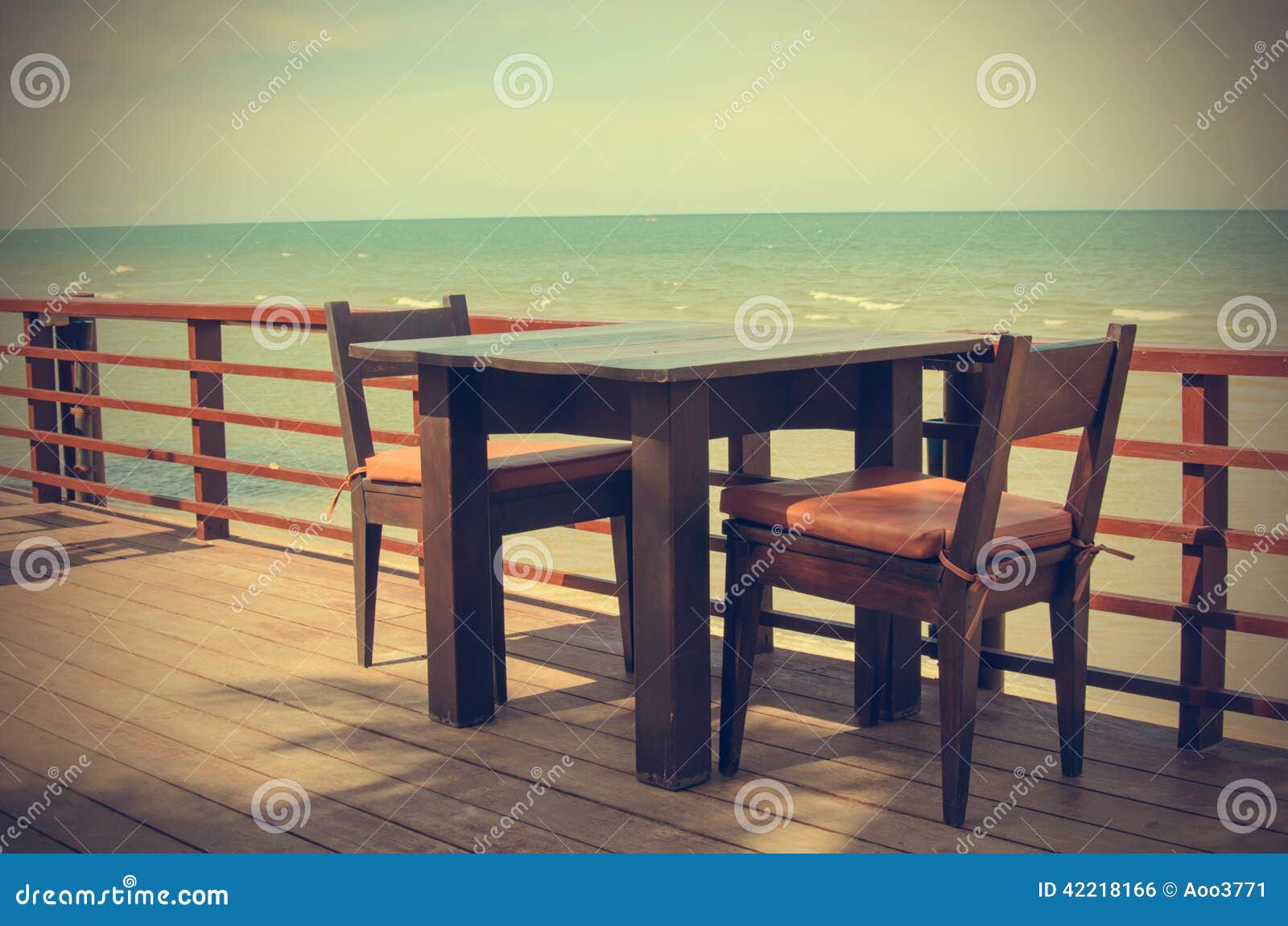 Table seaside vintage stock photo. Image of summer, resort - 42218166