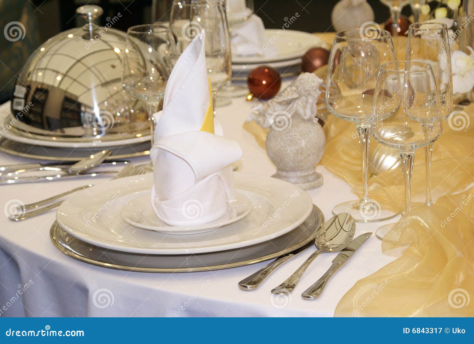 Table served 2 stock image. Image of christmas, great - 6843317