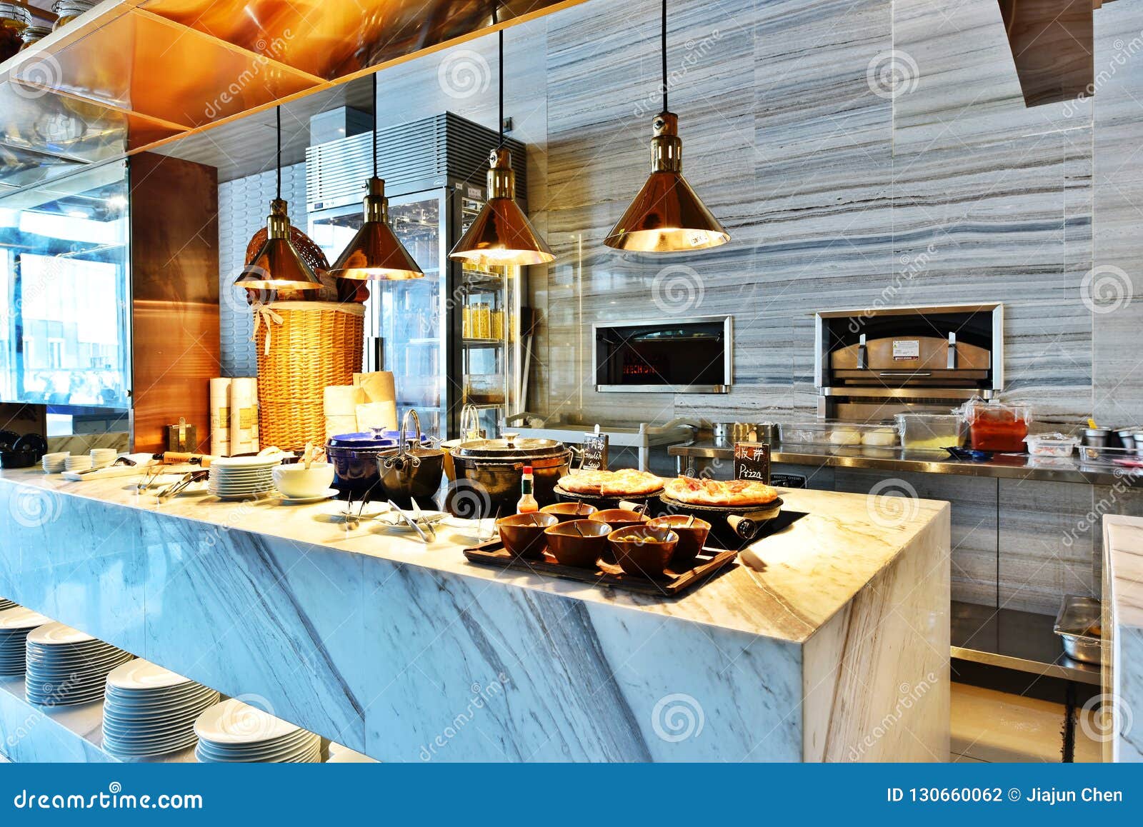 A Cafeteria in a Star-rated Hotel Stock Photo - Image of food ...